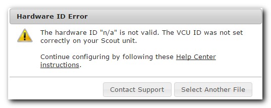 Invalid Hardware ID Error